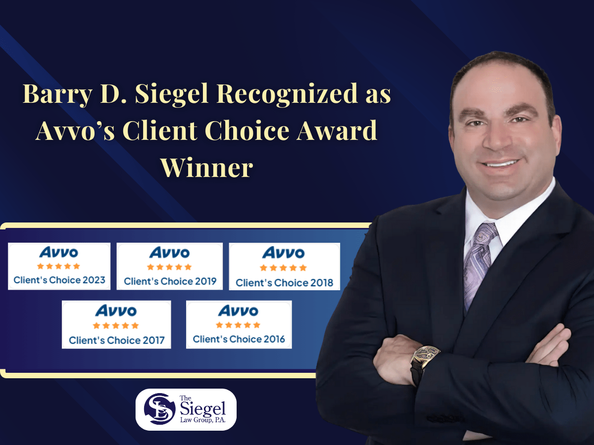 Barry D. Siegel Recognized as Avvo’s Client Choice Award Winner | The ...